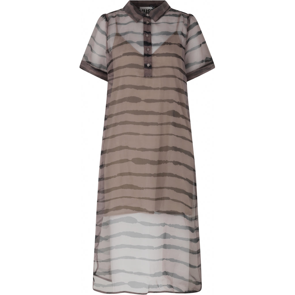 Just Female - Moca polo dress - Fungi -57
